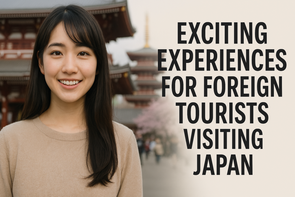 Exciting Experiences for Foreign Tourists Visiting Japan | Japanese ...