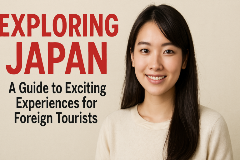 Exploring Japan: A Guide to Exciting Experiences for Foreign Tourists ...