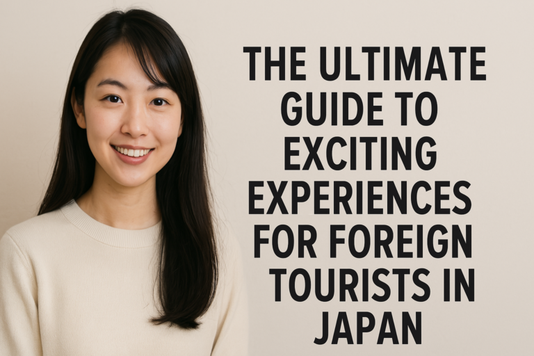 The Ultimate Guide to Exciting Experiences for Foreign Tourists in ...